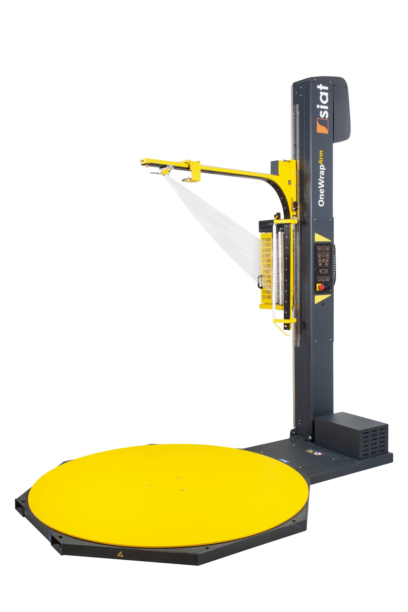 ONEWRAP Arm Semi-Automatic Pallet Wrapper Features - Contract Packaging ...